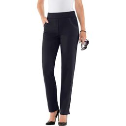 CR&Eacute;ATION L Damen Jerseyhose mit Ziersteinchen an den Taschen schwarz Gr&ouml;&szlig;e 38