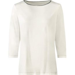 CR&Eacute;ATION L Damen 3/4-Arm-Shirt mit U-Boot-Ausschnitt ecru Gr&ouml;&szlig;e 40
