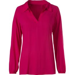Heine Damen Schlupf-Bluse mit Gummizug an den &Auml;rmeln pink Gr&ouml;&szlig;e 48