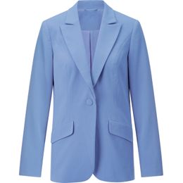 CR&Eacute;ATION L Damen Blazer mit Knopfverschluss himmelblau Gr&ouml;&szlig;e 40