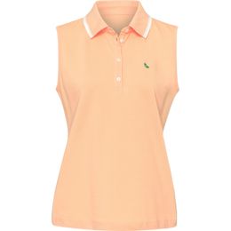 Heine Damen Poloshirt in Pikee-Qualit&auml;t apricot Gr&ouml;&szlig;e 50