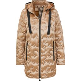 CREATION L PREMIUM Damen Daunenjacke in Two-Tone-Optik beige Gr&ouml;&szlig;e 36