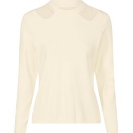 Heine Damen Langarm-Pullover mit Cut-outs champagner Gr&ouml;&szlig;e 50
