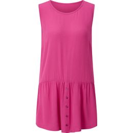 CR&Eacute;ATION L Damen Blusentop mit abgerundetem Saum fuchsia Gr&ouml;&szlig;e 36