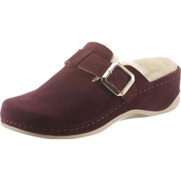 MUBB Damen Pantoffel burgund Gr&ouml;&szlig;e 37