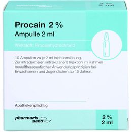 Procain pharmarissano 2% Inj.-Lsg.Ampullen 2 ml 10X2 ml