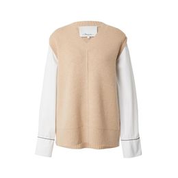 3.1 Phillip Lim Pullover Damen Gr&ouml;&szlig;e S sand / wei&szlig;