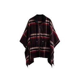 Desigual Poncho Damen Gr&ouml;&szlig;e XS/XL rot / dunkelrot