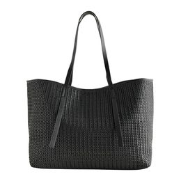 next Schultertasche 'Weave' Damen Gr&ouml;&szlig;e One Size schwarz