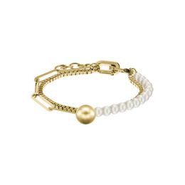 Liebeskind Berlin Armband Damen Gr&ouml;&szlig;e One Size gold / perlwei&szlig;