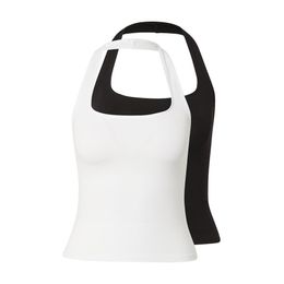 WEEKDAY Top 'Paula' female Black, White size L