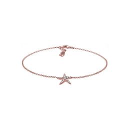 Elli Fu&szlig;schmuck Damen Gr&ouml;&szlig;e 22 rosegold / transparent