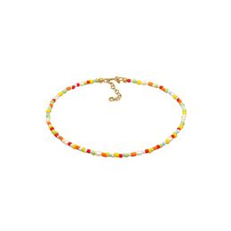 Elli Fu&szlig;schmuck Damen Gr&ouml;&szlig;e 22 hellblau / gold / feuerrot / perlwei&szlig;