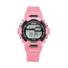 Scout Uhr 'The Digi' Jungen Gr&ouml;&szlig;e One Size rosa / schwarz