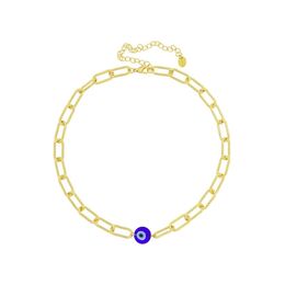 Fashionbox Kette Damen Gr&ouml;&szlig;e One Size blau / gold