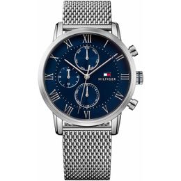 Tommy Hilfiger Analoguhr 'DRESSED UP QUARZ MULTIFUNKTION' Herren Gr&ouml;&szlig;e One Size navy / silber