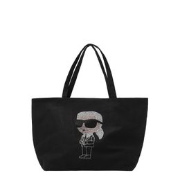 K by KARL LAGERFELD Karl Lagerfeld Shopper 'Ikon' Damen Gr&ouml;&szlig;e One Size hellgrau / schwarz