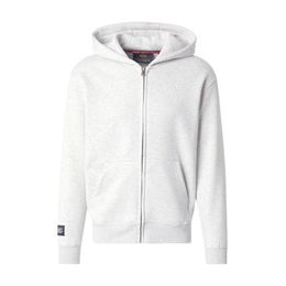 Alpha Industries Zip-Up Hoodie male Grey size S