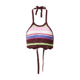 MONKI Stricktop Damen Gr&ouml;&szlig;e XS blau / apfel / rosa / bordeaux / offwhite