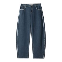 Bershka Jeans Damen Gr&ouml;&szlig;e 27/28 navy / silber
