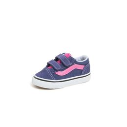 Vans Sneaker 'Old Skool Hook And Loop' Jungen Gr&ouml;&szlig;e 17 marine / hellpink