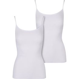 Urban Classics Ladies Tank Top 2-Pack ' ' Damen Gr&ouml;&szlig;e XL wei&szlig;