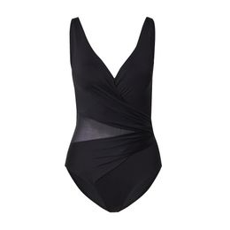Hunkem&ouml;ller Hunkem&ouml;ller Shapingbadeanzug 'Shell Mesh' Damen Gr&ouml;&szlig;e XL schwarz