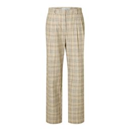 Selected Bundfaltenhose 'SLFGajo' Damen Gr&ouml;&szlig;e 34 sand / navy / wei&szlig;