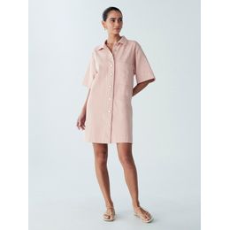 St MRLO Blusenkleid 'LEE DENIM SHIRT DRESS' Damen Gr&ouml;&szlig;e 42 pink Winterkleid