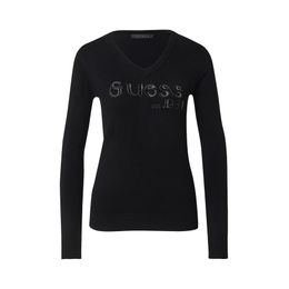 Guess Pullover 'SAYLOR' Damen Gr&ouml;&szlig;e XL schwarz / transparent