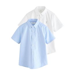 next Button Up Shirt boy Blue, White size 4 yrs