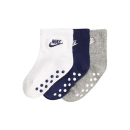 Nike Sportswear Socken 'Core Futura' M&auml;dchen Gr&ouml;&szlig;e 28/29 blau / grau / wei&szlig;