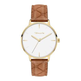 Tamaris Uhr Damen Gr&ouml;&szlig;e One Size karamell / gold / wei&szlig;