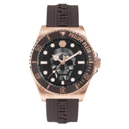 Philipp Plein Watches Analog Watch 'THE $KULL DIVER' male Brown size One Size
