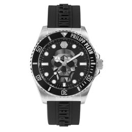 Philipp Plein Watches Analoguhr 'THE $KULL DIVER' Herren Gr&ouml;&szlig;e One Size schwarz / silber