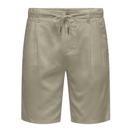 Only & Sons Only & Sons Pleat-Front Pants 'Leo' male Beige size L