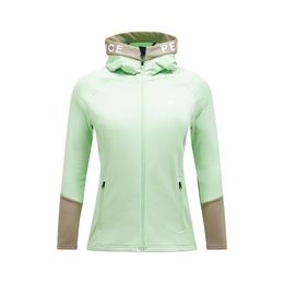 Peak Performance Fleecejacke W Rider Zip Hood Damen Gr&ouml;&szlig;e XL gr&uuml;n