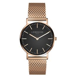Liebeskind Berlin Uhr Damen Gr&ouml;&szlig;e One Size rosegold / schwarz