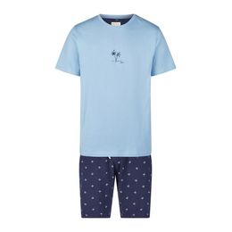 Phil & Co. Berlin Shorty 'Lounge Dreams' Herren Gr&ouml;&szlig;e XL hellblau / dunkelblau