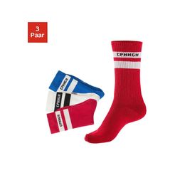 Copenhagen Studios Athletic Socks female Red size 47-48