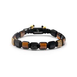 GT Collection Armband 'Flat-Bead' Herren Gr&ouml;&szlig;e One Size braun