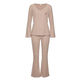 s.Oliver Pyjama Damen Gr&ouml;&szlig;e XS braun / lila Winterkleid