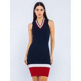 Dandalo Knitted dress female Blue size M