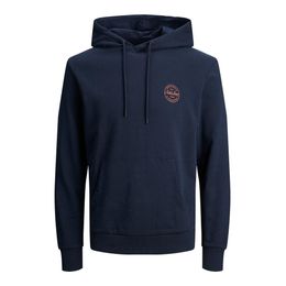 Jack & Jones JACK & JONES Sweatshirt 'Shark' Herren Gr&ouml;&szlig;e XL navy / orange