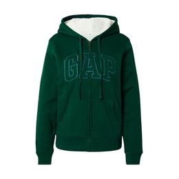 GAP Zip-Up Hoodie 'HERITAGE' female Green size S