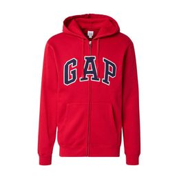 GAP Zip-Up Hoodie 'HERITAGE' male Red size XXL