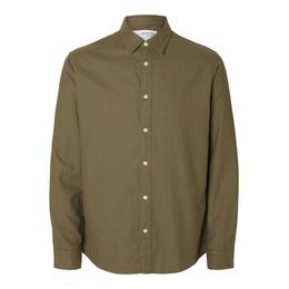 Selected Button Up Shirt 'SLHSLIMOWEN' male Green size S