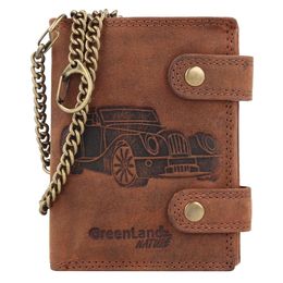 GreenLand Nature Wallet 'Montenegro' male Brown size One Size