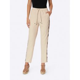 Heine Pants female Beige size 34