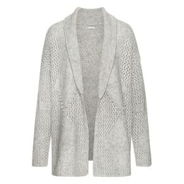 Lascana Strickjacke Damen Gr&ouml;&szlig;e S/M grau